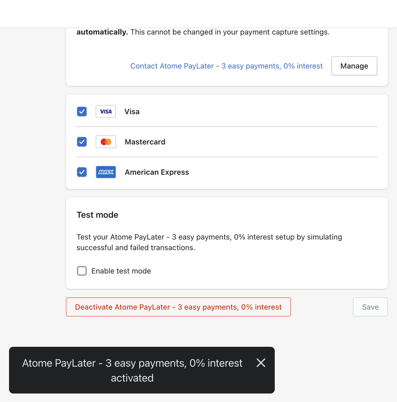 Shopify Install Atome Payment | Atome Developer Portal