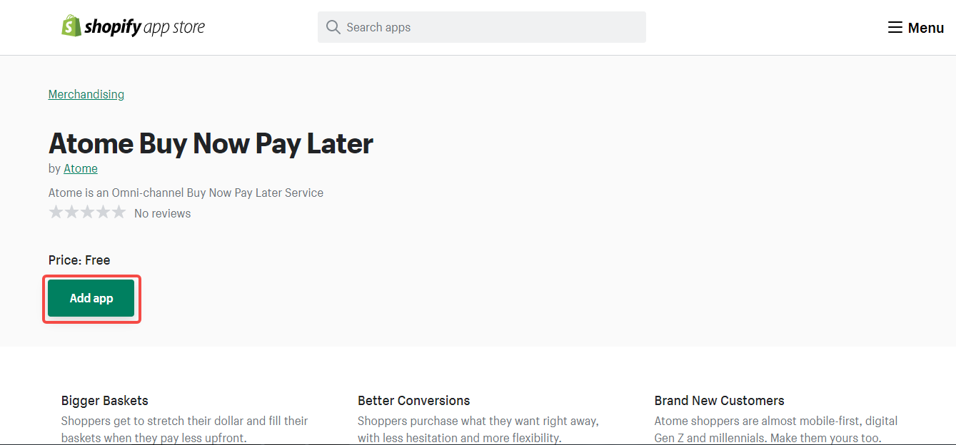 Shopify Install Atome Payment | Atome Developer Portal